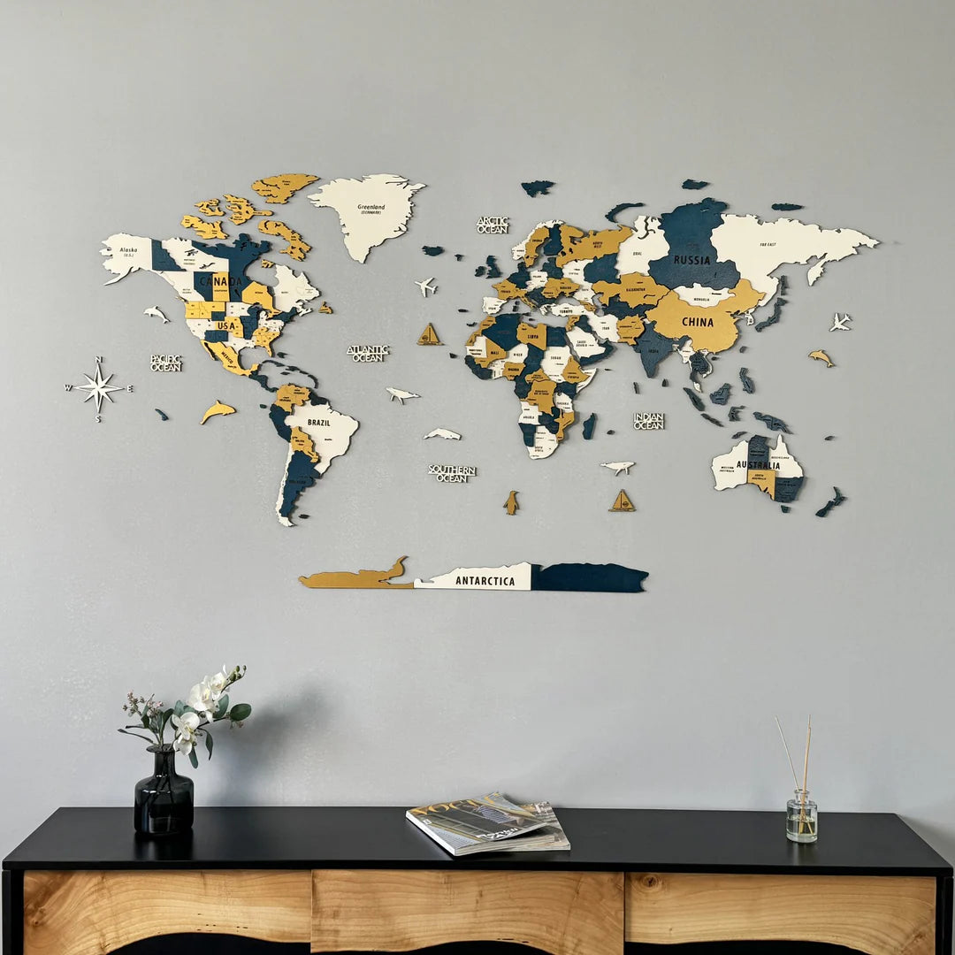 Wall Maps and Modern Decoration