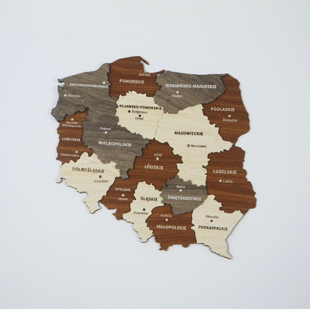 Poland Map Wall Art Collection - Colorfullworls