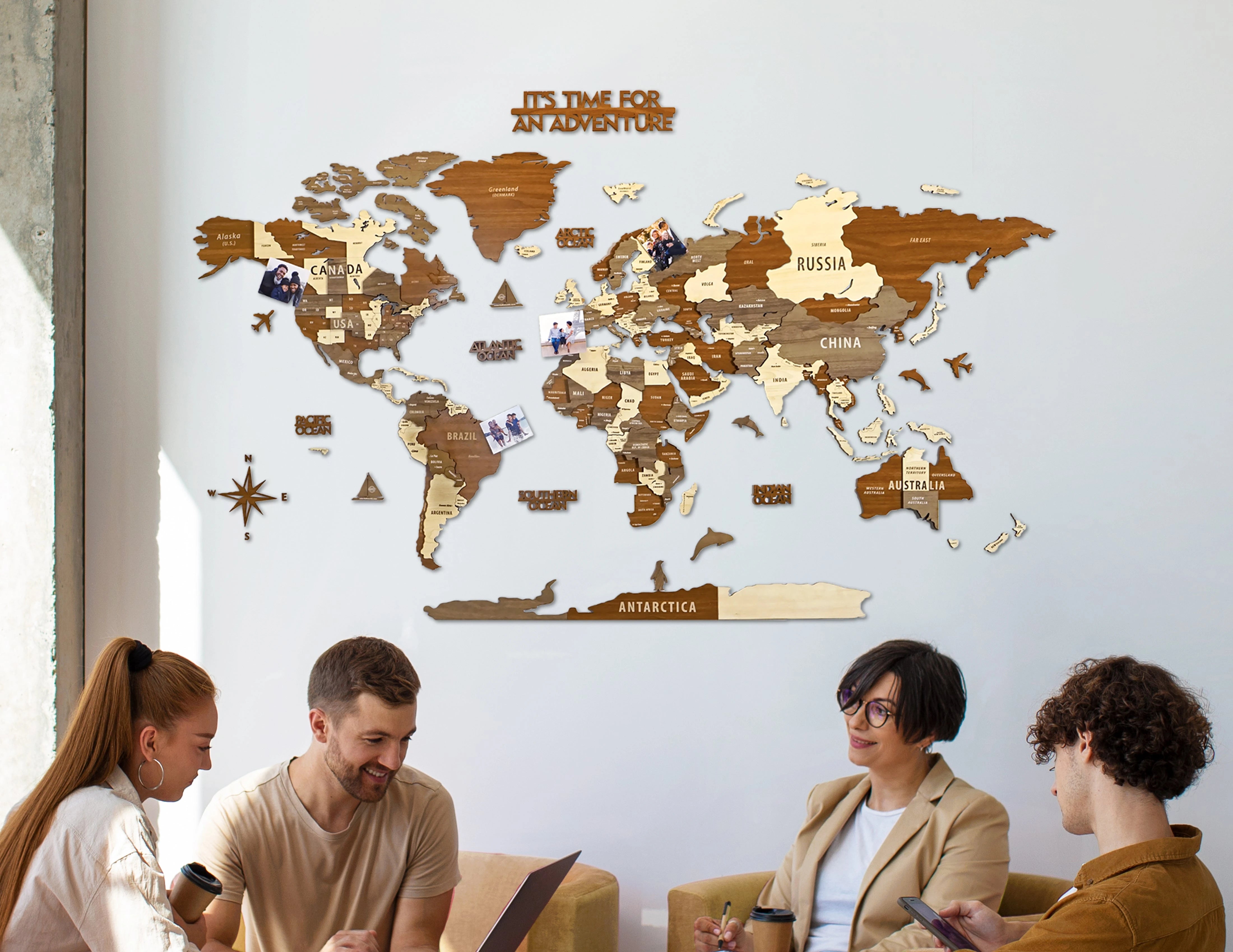 Wood Map: Stunning 3D Wall Art & Decor for Your Home