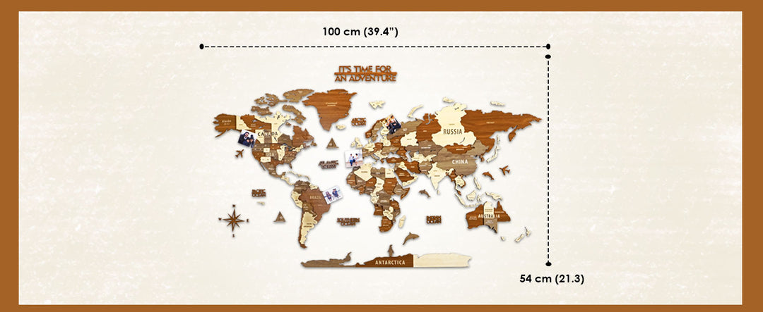 Wood Maps - Wooden World Map Puzzle