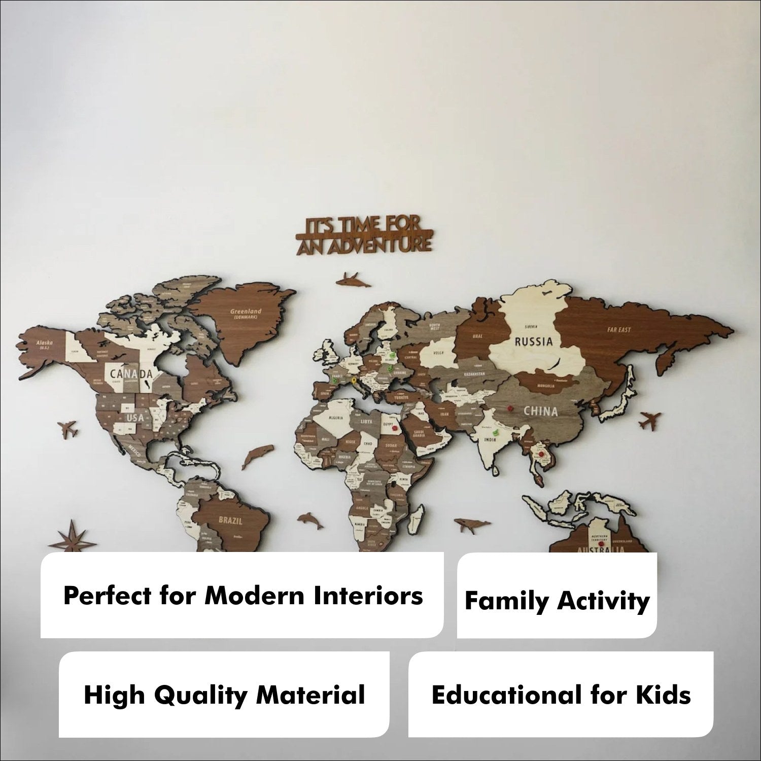 Wooden World Map Puzzle – ColorfullWorlds