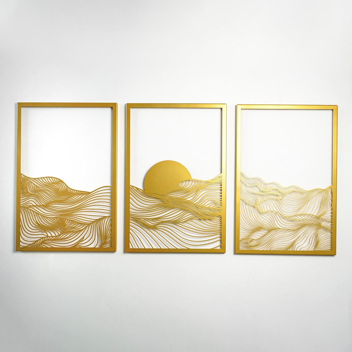 Triple Line Landscape Home and Office Wall Decor