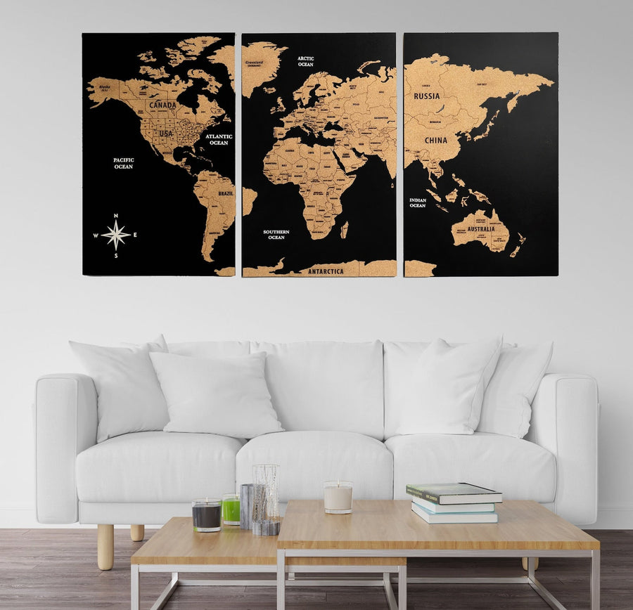 Wooden World Map For Wall Decor – ColorfullWorlds
