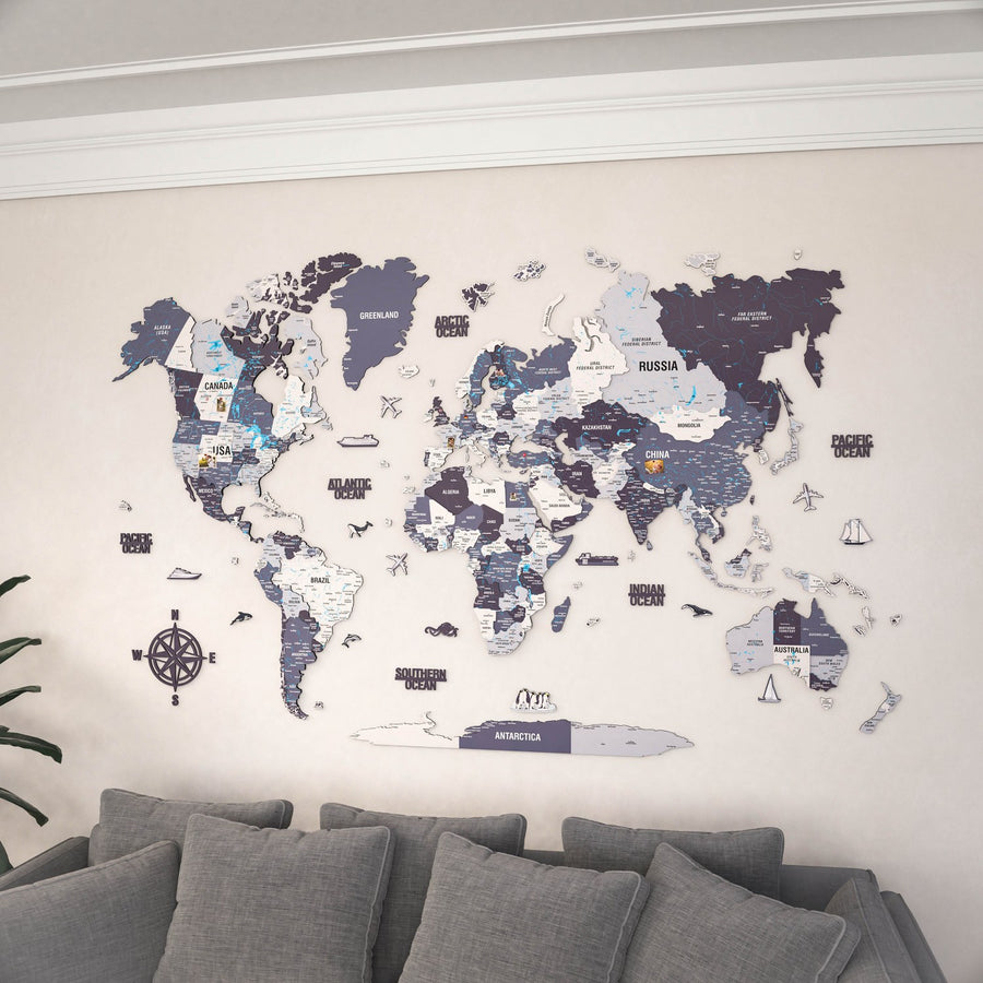 Wood Map: Stunning 3D Wall Art & Decor for Your Home – ColorfullWorlds