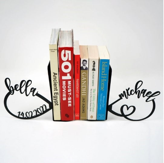 Infinity Heart Customized Bookend