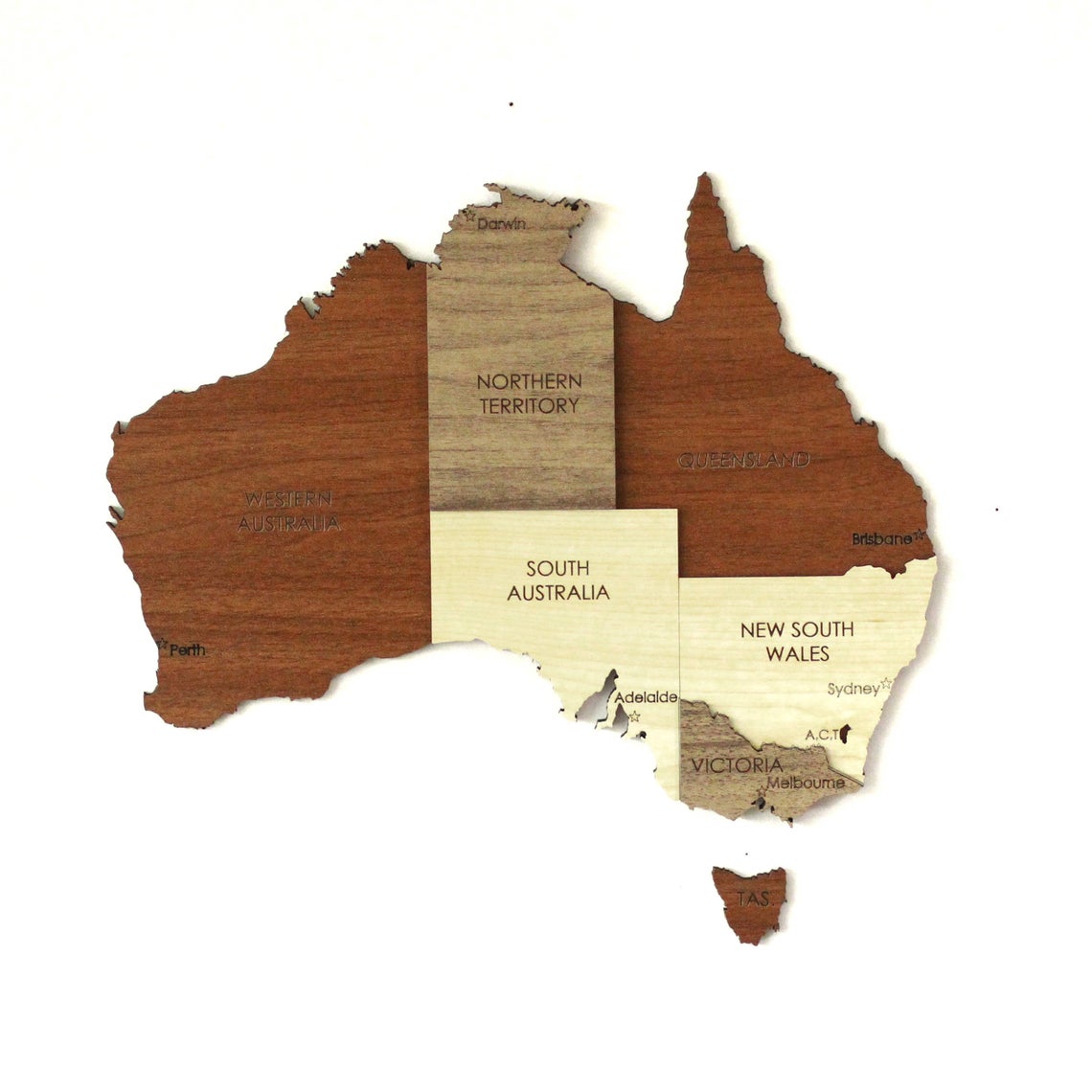 Buy 3D Wooden Wall Map Of Australia Online - Colorfullworlds ...